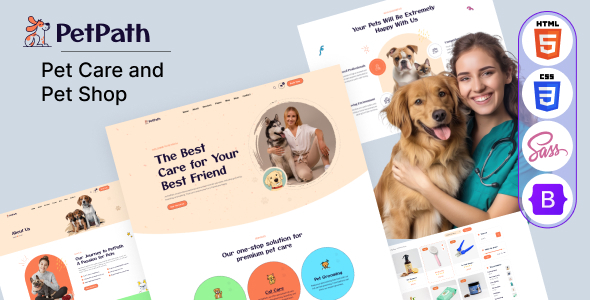 PetPath - Pet Care and Pet Shop HTML Template by UIAXIS | ThemeForest